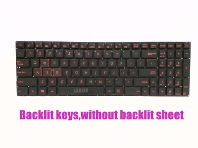 New US backlit keyboard for Asus ROG G501J G501JW G501V G501VW no ...