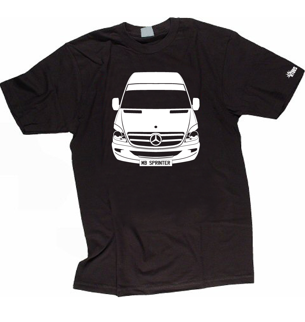 CUSTOM HTees T-shirt - MB SPRINTER VAN Merc 2006- Pick car colour ...