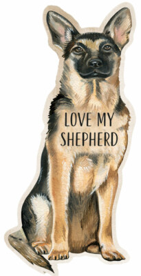 German Shepherd Love My Dog Shaped Magnet | eBay