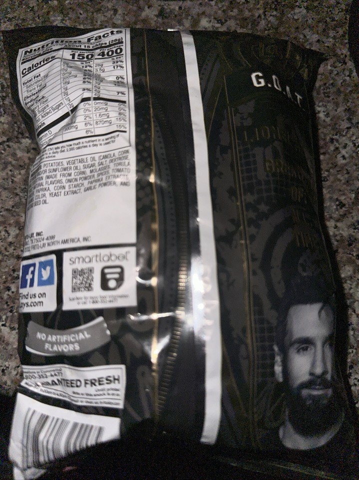 Lay’s Limited Edition Lionel Messi BBQ Chips NEW World Cup Champions ...