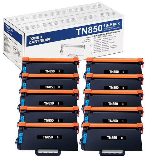 10X TN850 TN820 Toner Cartridge For Brother TN820 MFC-L5900DW L5850DW ...