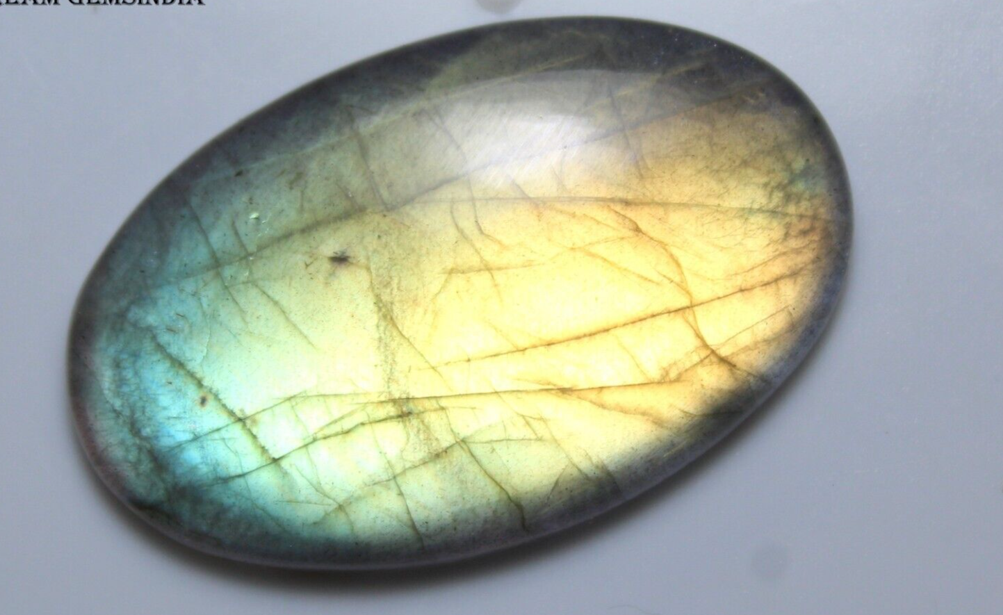 Natural Multi Labradorite Cabochon, 24x41mm Oval Labradorite Polished ...