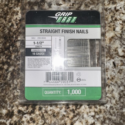 Grip Fast 1-1/2 Straight Nail | eBay