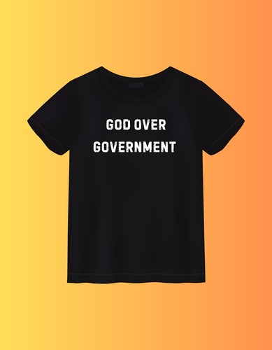 God Over Government T Shirt (XL) | eBay