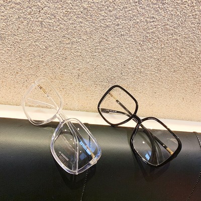Retro Oversize Square Eyeglass frames Fashion Spectacles Clear lenses ...