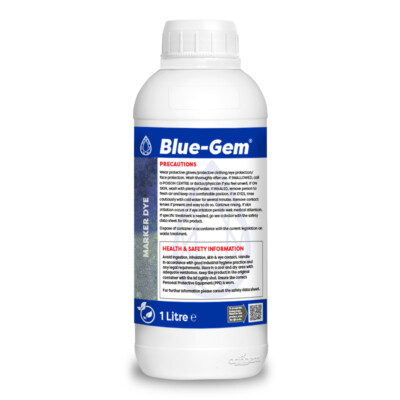 BLUE WEEDKILLER INDICATOR DYE SEE WHERE YOU SPRAY CHEMICAL GLYPHOSATE ...