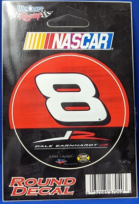 NASCAR Dale Earnhardt Jr #8 Round Decal | eBay