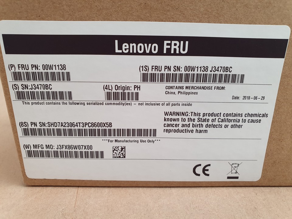 IBM Lenovo 1TB 3.5'' SATA 3G 7.2K Hard Drive 00W1138 00W1442 43W7626 ...