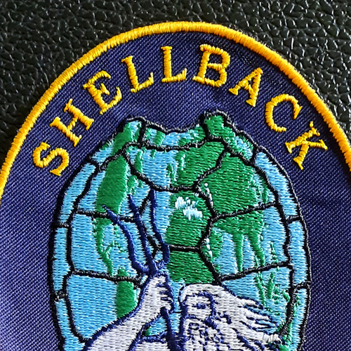 SHELLBACK Crossing the Equator patch (Navy) | eBay