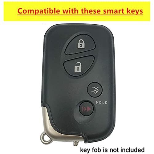 for Lexus Key Fob Cover Key Fob Shell with Keychain Fit for White For ...
