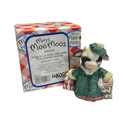 Enesco 1994 Mary's Moo Moos 651672 Shop Til the Cows Come Home ...