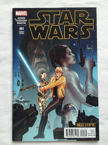 Star Wars Marvel 001 Variant Edition Hot Topic, Comic Book Aaron ...
