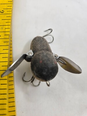 Vintage Heddon Tiny Crazy Crawler Fishing Lure Gray Mouse | eBay