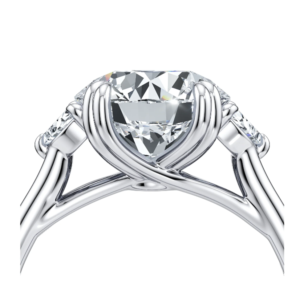 Engagement Platinum Ring Round 1.40 Ct IGI GIA Lab Grown Diamond PT950 ...