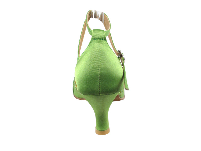 Red Satin OR Lime Green Glitter, Salsa Very Fine Dance Shoes Closed Toe ...