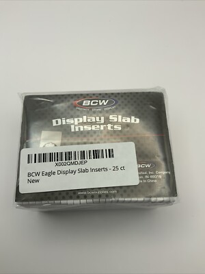 BCW Eagle Display Slab Inserts - 25 ct | eBay