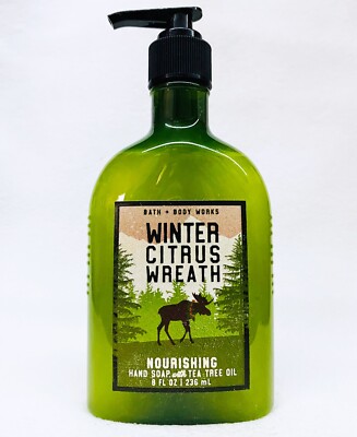 1 Bath & Body Works WINTER CITRUS WREATH Nourishing Hand Soap Liquid ...