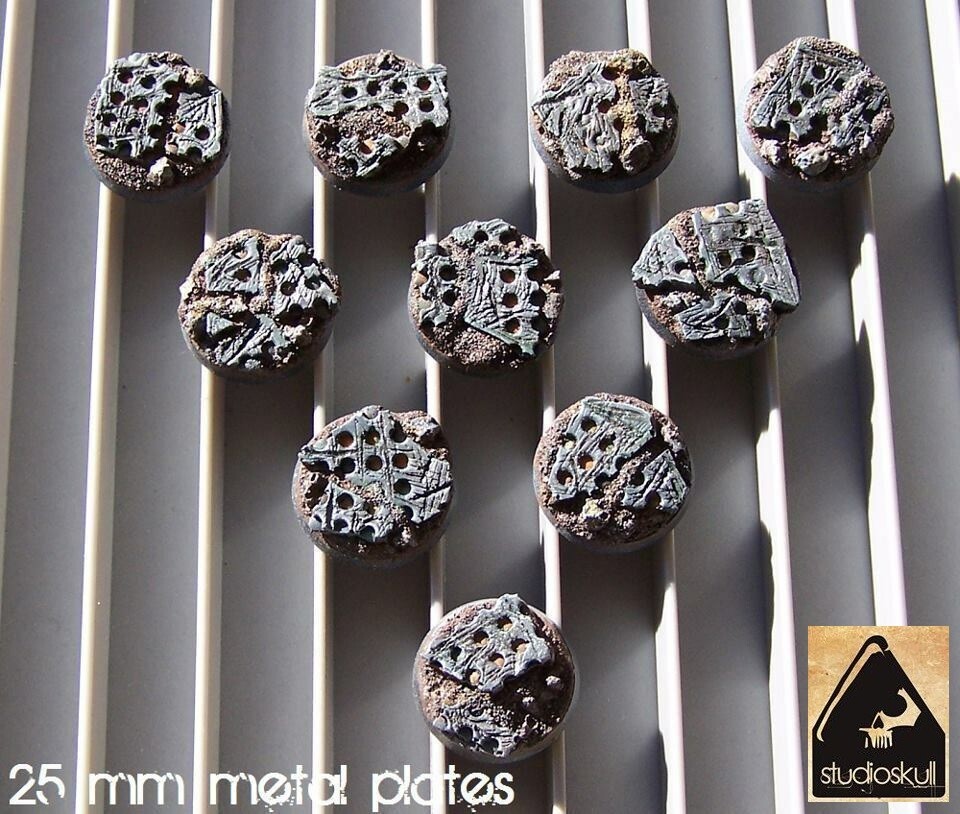 60mm 40mm 25mm METAL PLATES RESIN BASES FOR | eBay