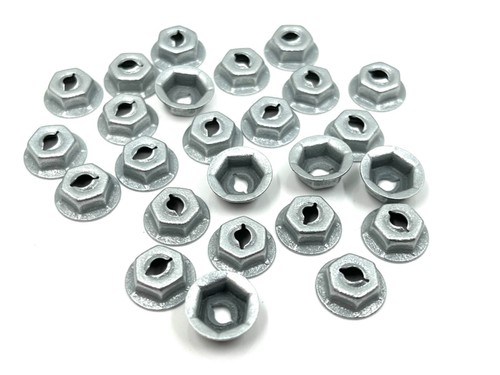 25 pcs emblem name plate script thread cutting nuts fits Ford Mercury 7 ...