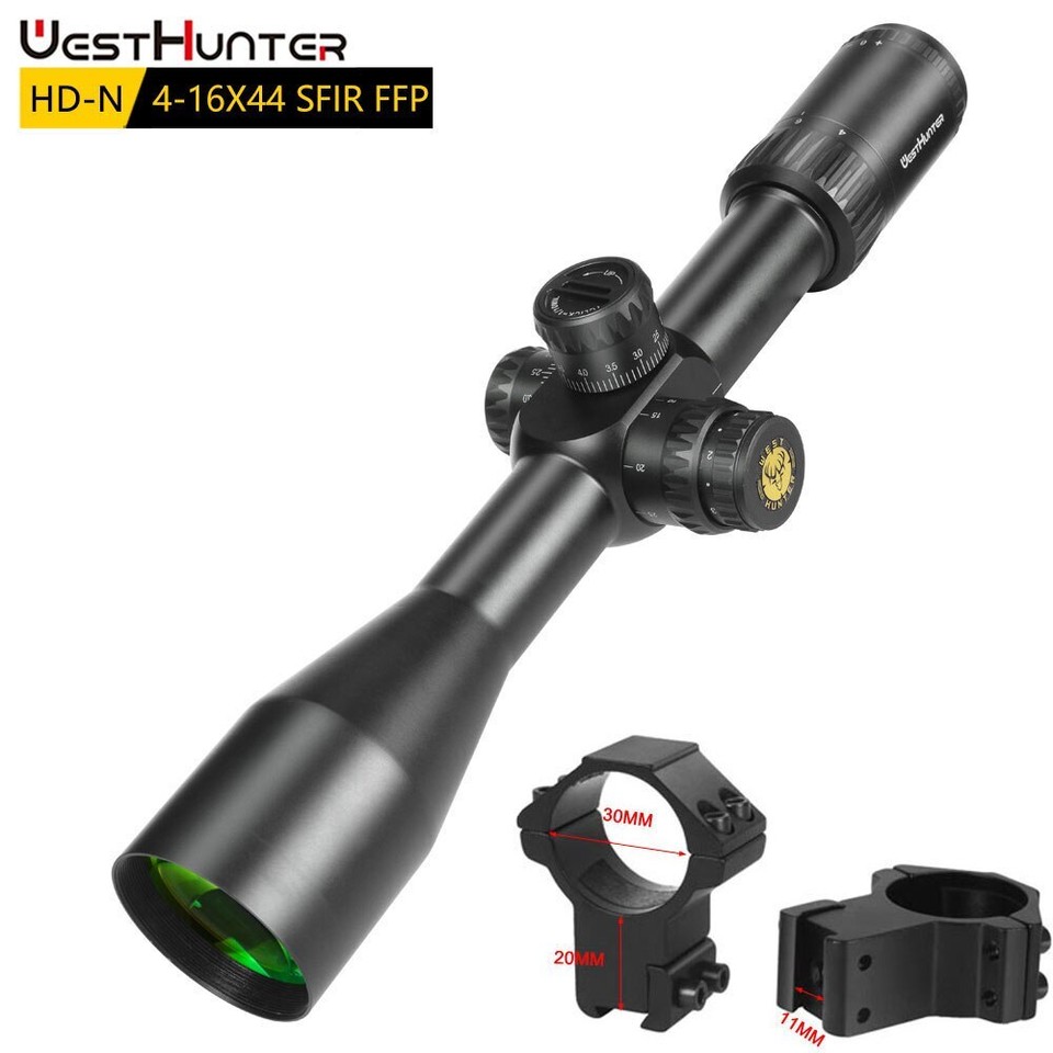 WestHunter HD-N 4-16X44 SFIR FFP Hunting Scope First Focal Plane ...