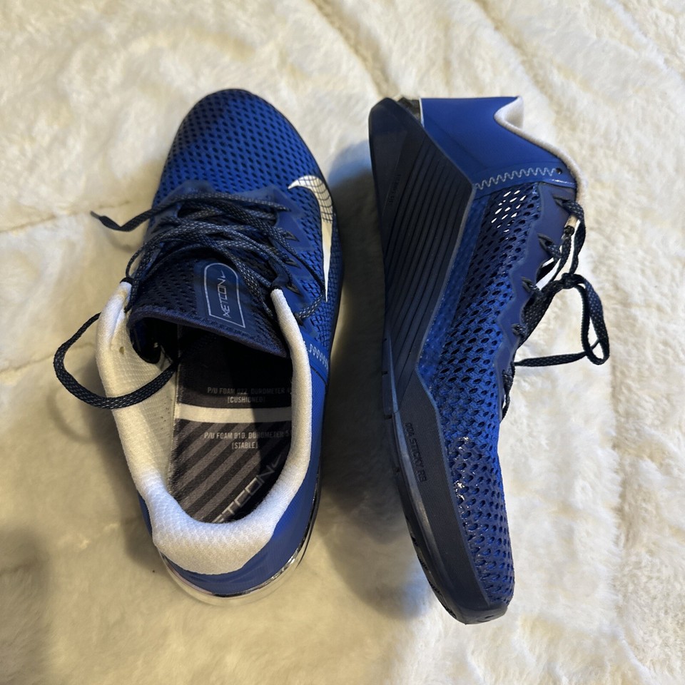 Nike Metcon 6 Deep Royal Blue/white/silver Cross Training Gym Shoe Mens ...