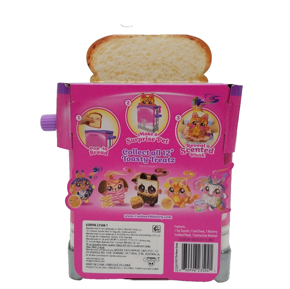 Cookeez Makery TOASTY TREATZ Toaster Oven Toy Scented Surprise Baked ...