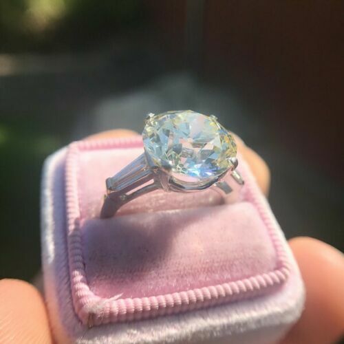 14k White Gold 2.00 ct Round Diamond Best Engagement Ring Hallmark Lab ...