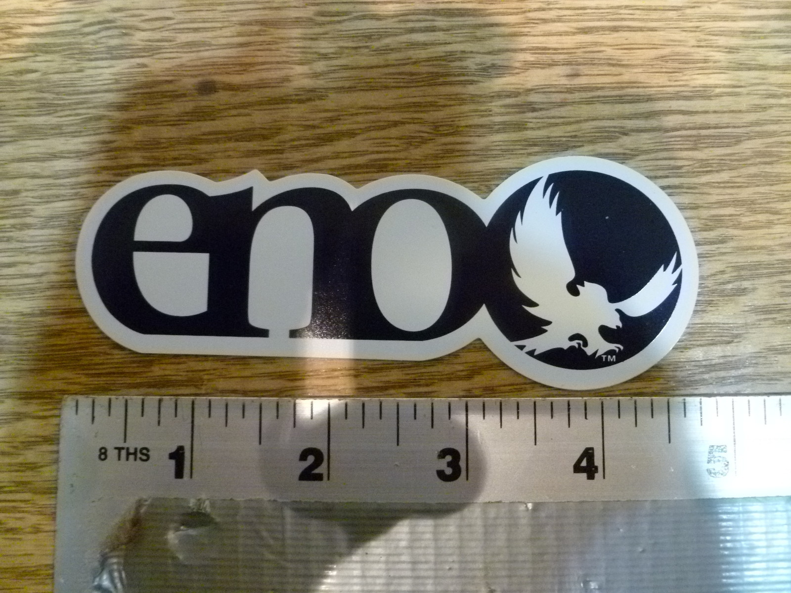 ENO Hammocks Flying Eagle Logo Blue/White Sticker | eBay
