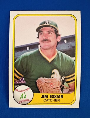 1981 FLEER #593 JIM ESSIAN OAKLAND A'S NM-MT or BETTER 1st FLEER SET ...