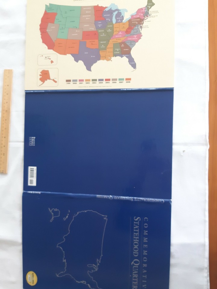 Barnes & Noble Commemorative State Quarters Book COMPLETE with ALL ...