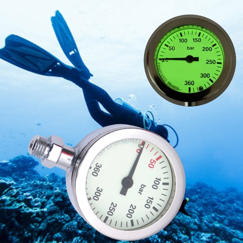 Submersible Pressure Gauge Scubas Diving Metal High Pressure Gauge ...