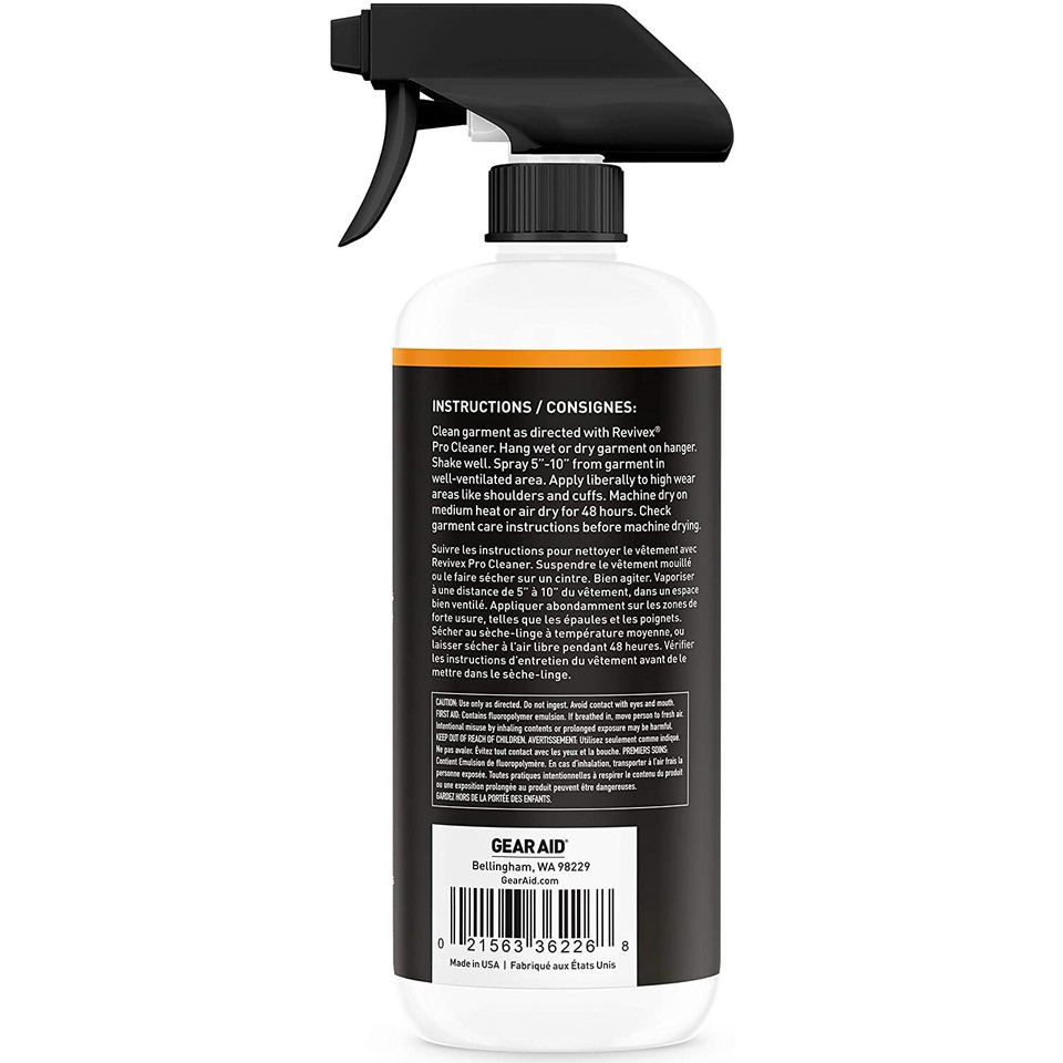 GEAR AID Revivex Durable Water Repellent (DWR) Spray for Reproofing ...