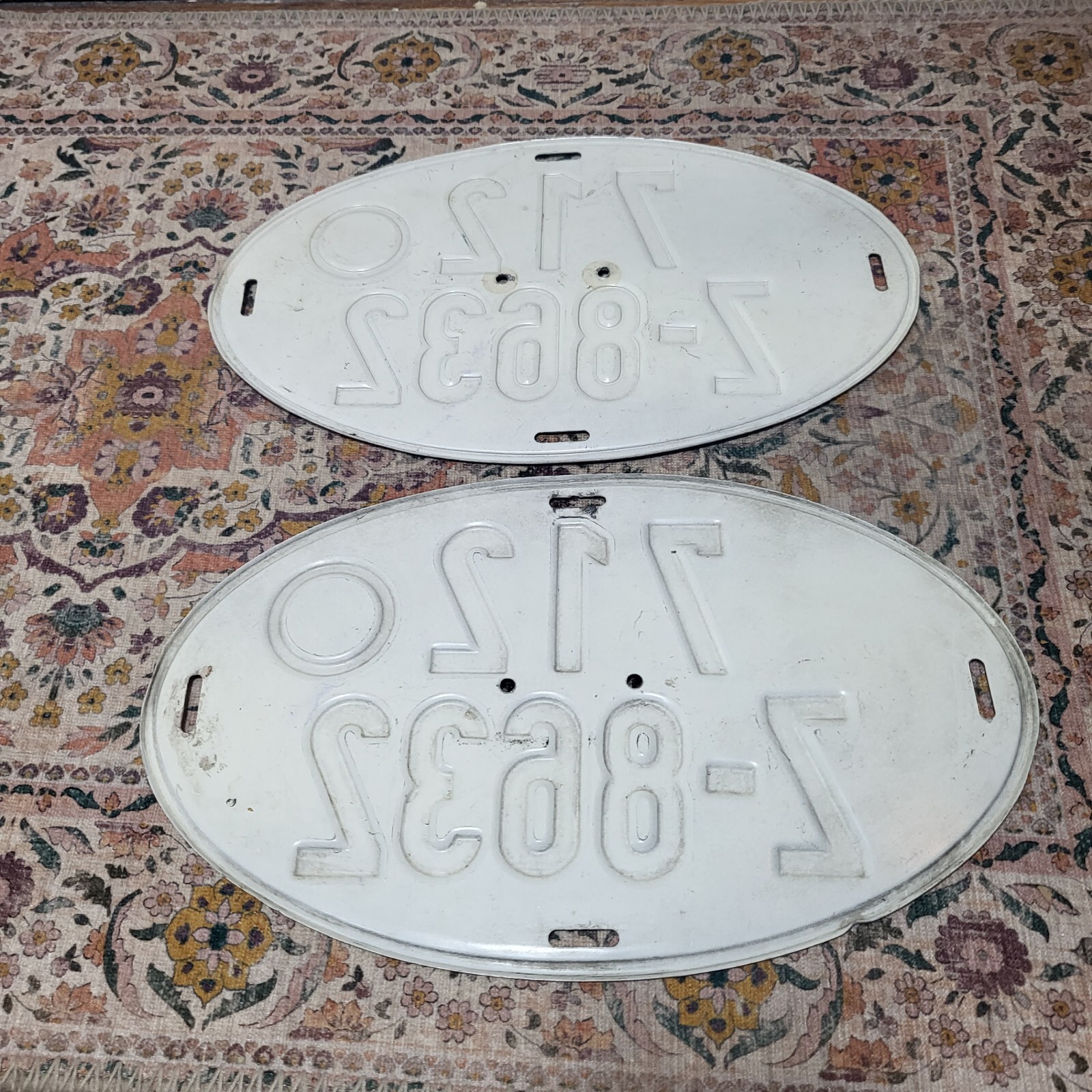 GERMAN OVAL License Plates Set of 2 Matching Plates | eBay