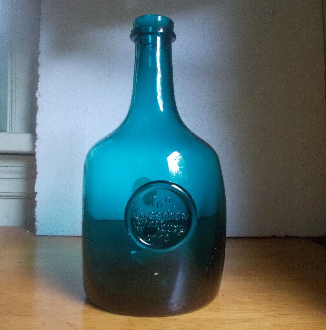 Botellas De Vidrio De Color Azul Claro