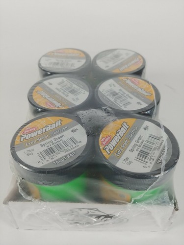 Berkley PowerBait Extra Scent Spring Green Glitter Trout Bait: 1 case ...