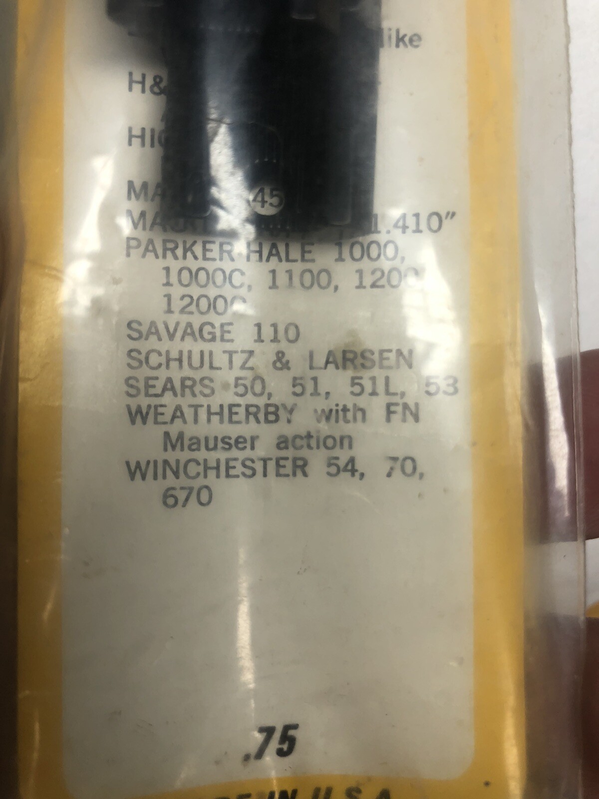 Vintage Weaver 46 Top Mount Bases with Screws for Browning,Mauser ...