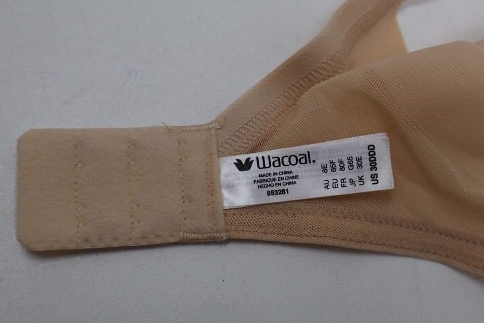 Wacoal Women's Ultimate Side Smoother Contour Bra - Beige - Size 30DDD ...