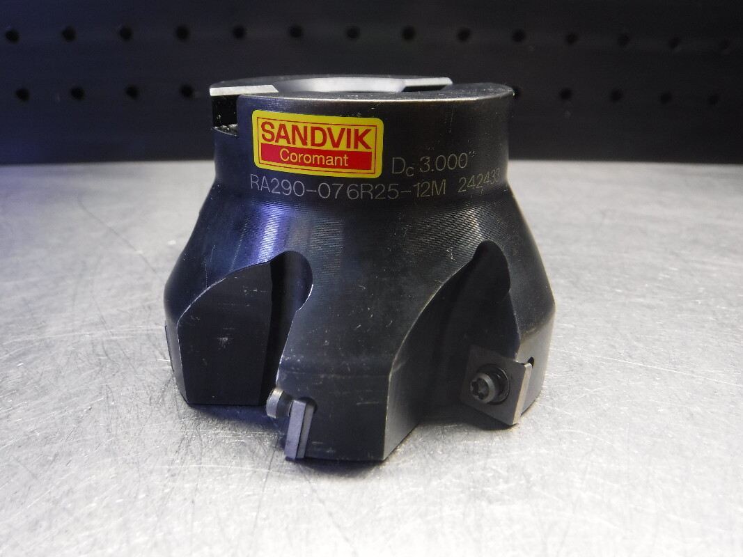 Sandvik 3" Indexable Facemill 1" Arbor RA290-076R25-12M (LOC1098A) | eBay