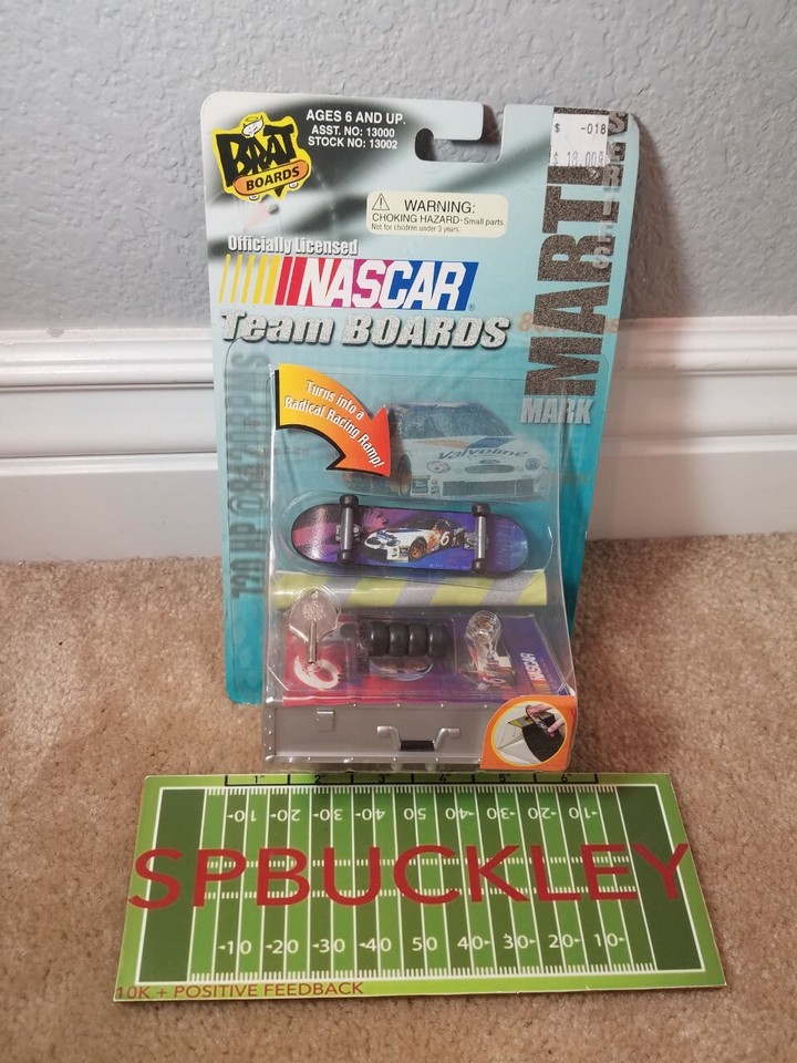 1999 BRAT BOARDS NASCAR TEAM BOARDS #6 MARK MARTIN MINI SKATEBOARD TOY ...