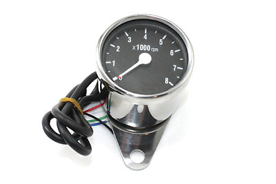 Mini 60mm Electronic Tachometer for Harley Custom Shovelhead Chopper ...