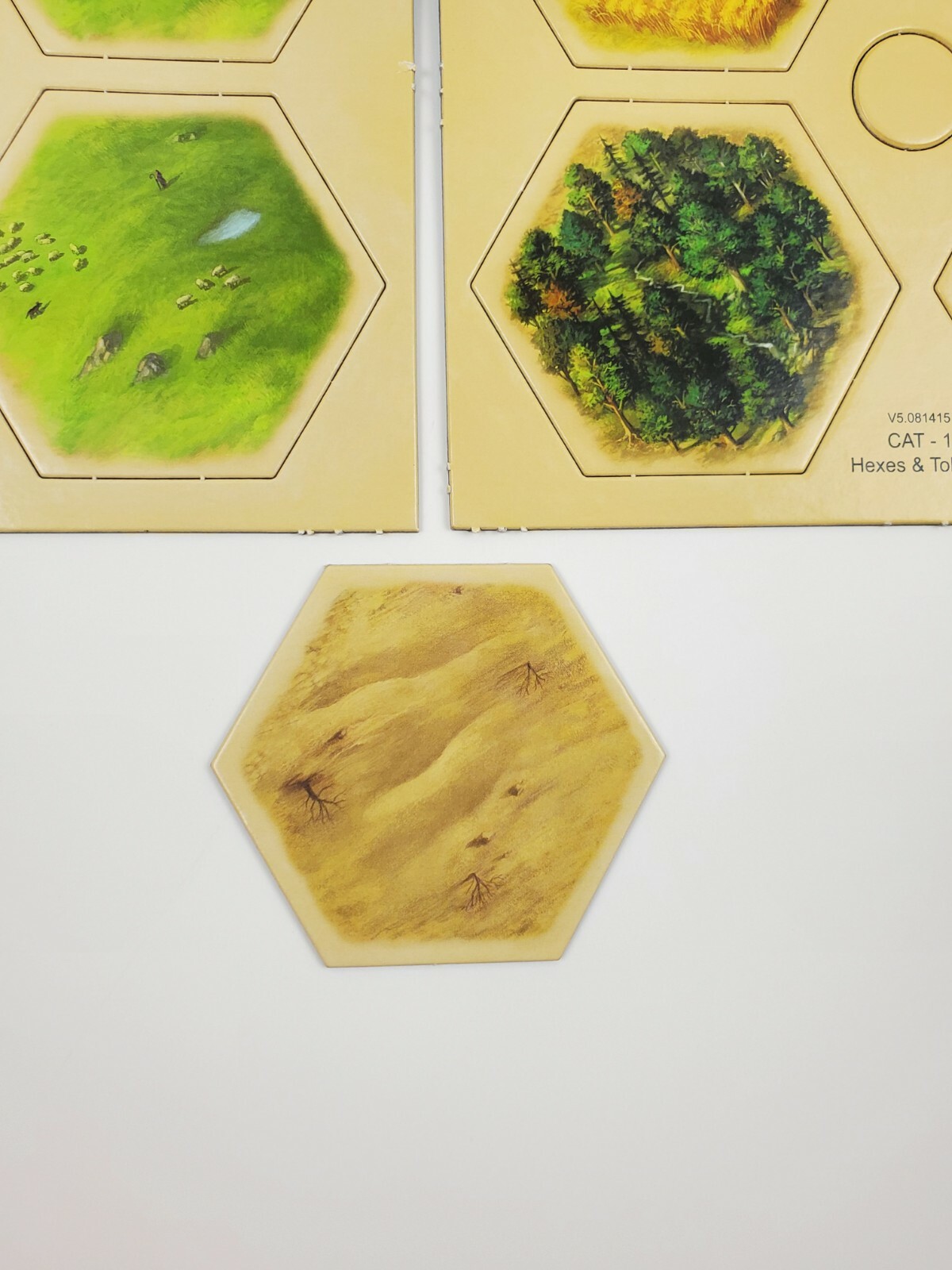 Settlers of Catan Replacement Pieces Parts Full Set of 19 Hexes Tiles ...