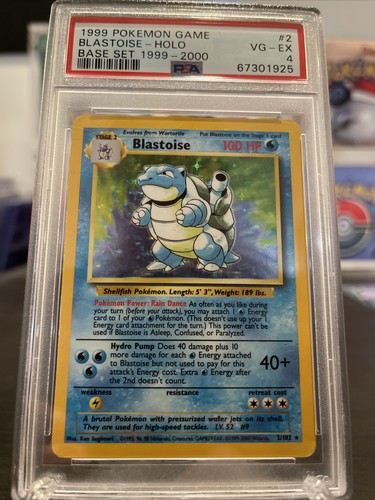 PSA 4 - Pokemon Base Set Blastoise - 4th Print - 1999-2000 - Uk print ...