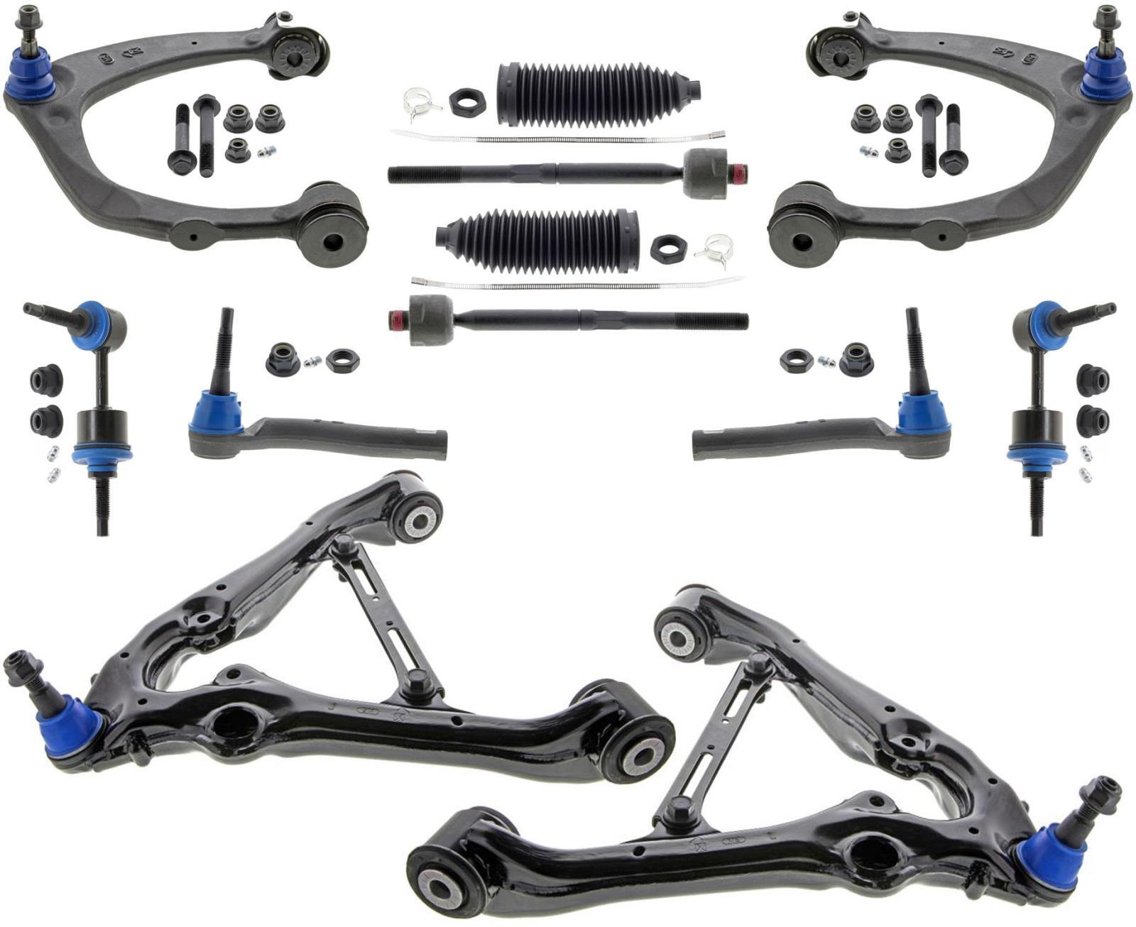 Upper & Lower Control Arms Ball Joint Tie Rods & Links Fits Silverado ...