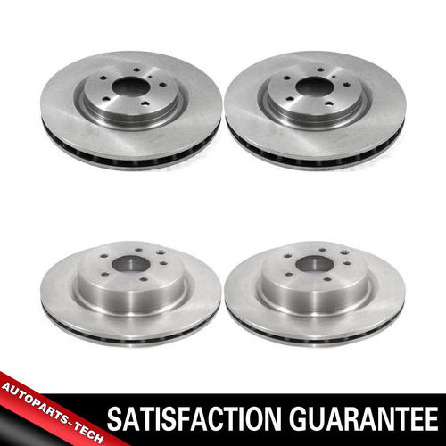 4PCS DuraGo Brake Rotor Front Rear Left Right Fits G35 Infiniti 2003 ...