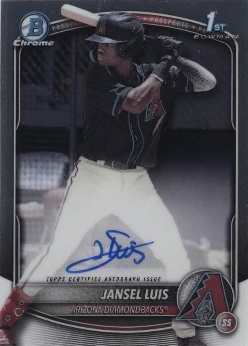 2025 Bowman - Chrome Prospect Autographs Jansel Luis #CPA-JLU (AU, RC ...