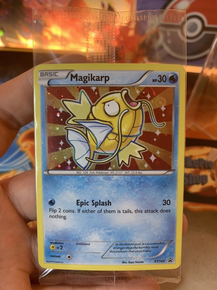 2016 Pokémon XY143 Holo Magikarp Target Promo Factory Sealed - With ...