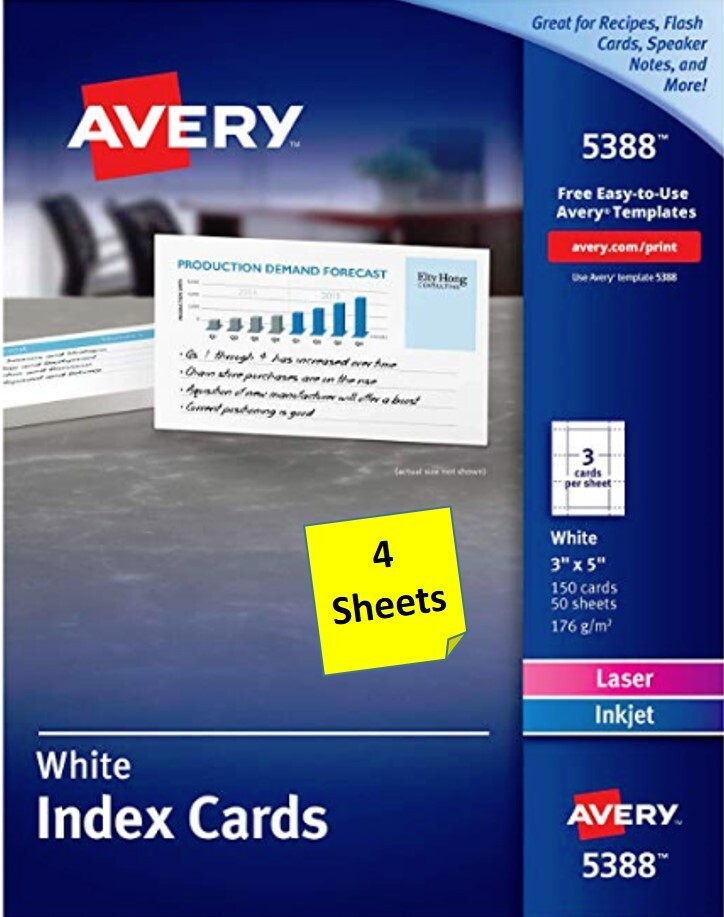 Printable 3 By 5 Index Card Printable Index Cards : Target