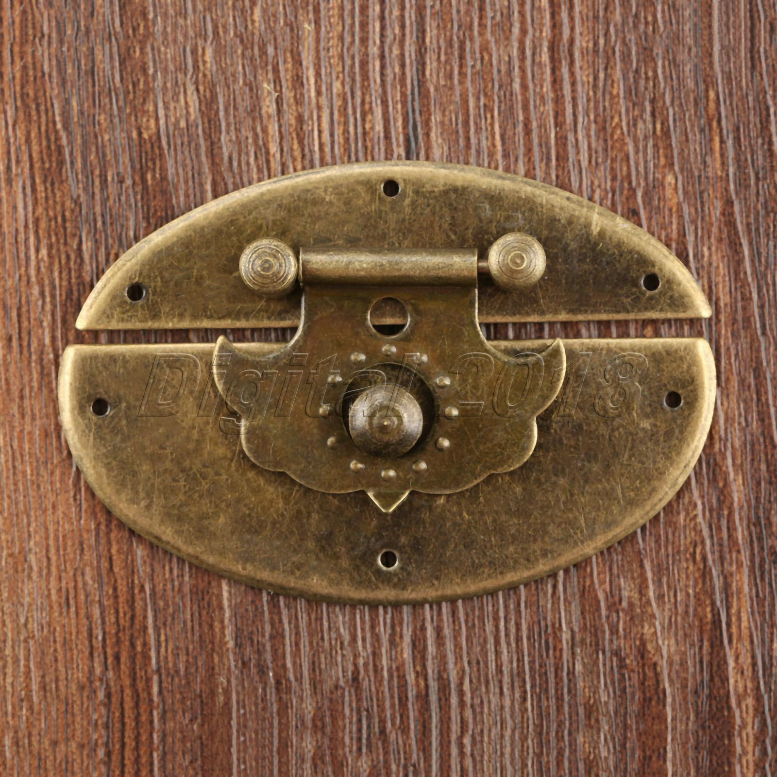 Antique Bronze Jewelry Box Clasp Closure Wood Case Chest Hasp Latch ...