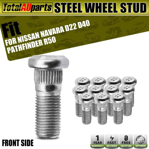 12x Front Wheel Bolt Stud for Nissan Navara D21 D40 Pathfinder R50 ...
