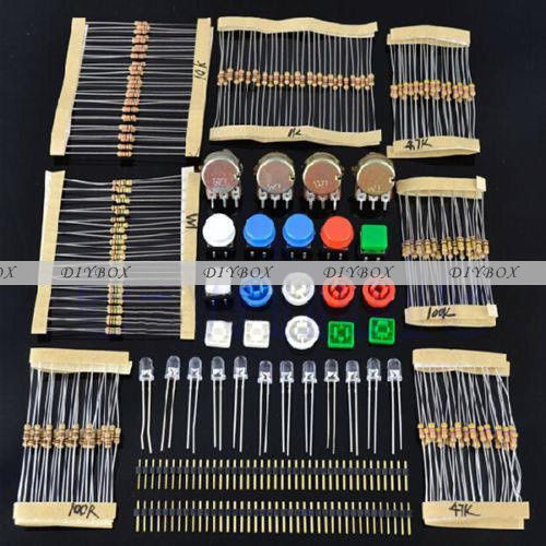 Electronic Parts Pack KIT for ARDUINO Component Resistors Switch Button ...